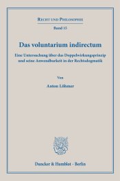 Das voluntarium indirectum | Sarto Verlag